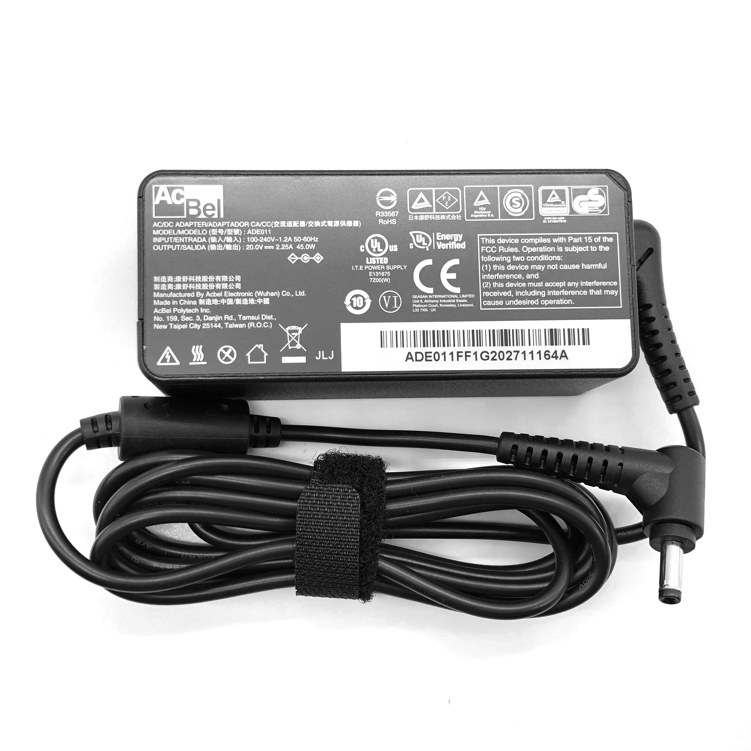 AcBel 45W Lenovo Laptop Adapter 4.0*1.7 Black Tip - Seasan官网